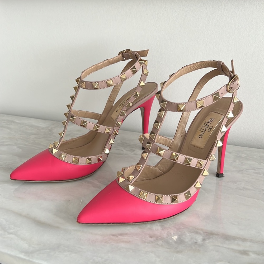 Valentino Rockstud Caged Pump 100mm - Gem